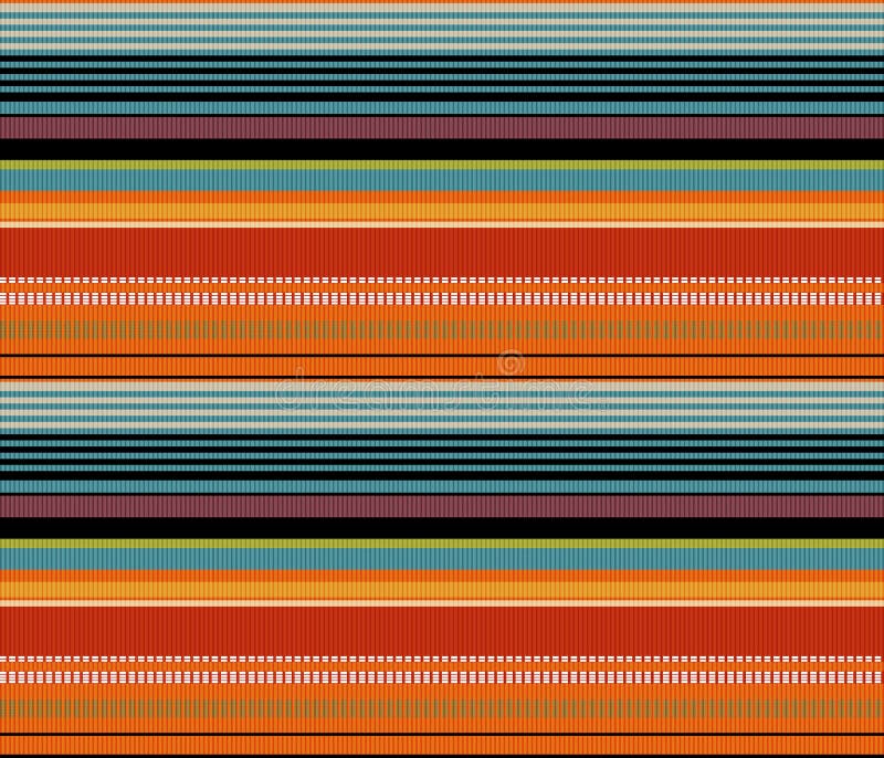 Blanket Stripes Seamless Vector Pattern. Serape Design Stock Vector ...