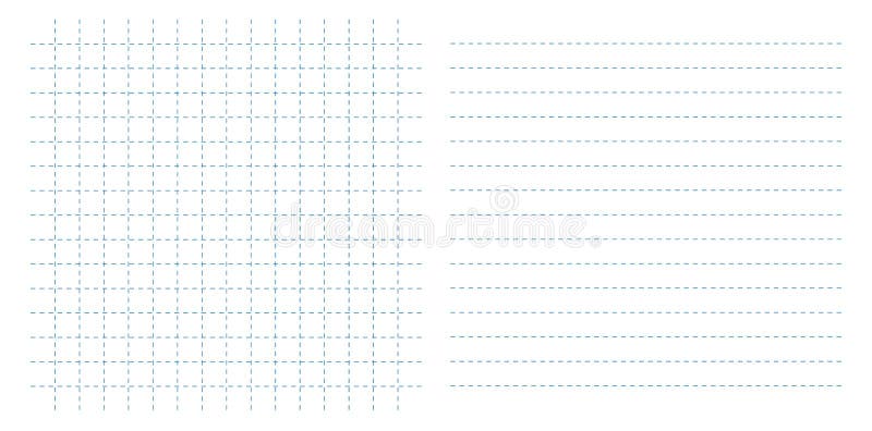 Blanks Grids. Grid Notes Sheet Paper. Notebook Paper Vector ...