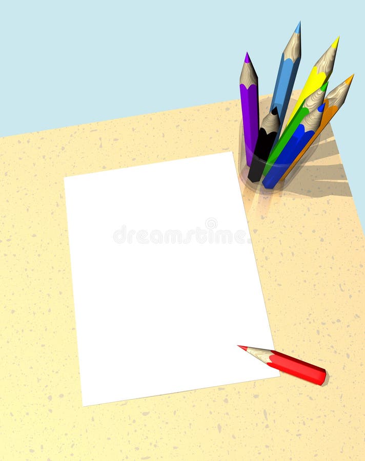 Blankt ark stock illustrationer. Illustration av bokstav - 13466953