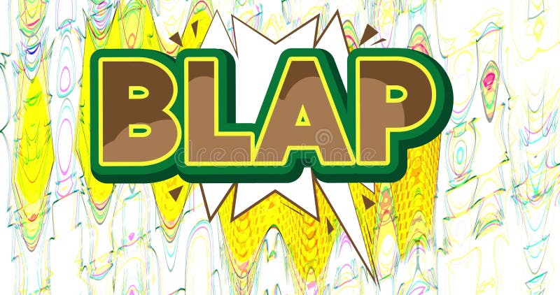 Blap. Comic Book Expression Word Stock Video - Video of blap, bang ...