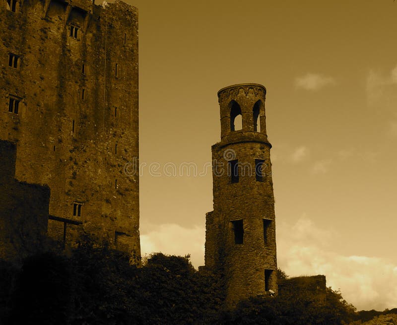 Blarney Castle with Tower stock image. Image of architecture - 115190975