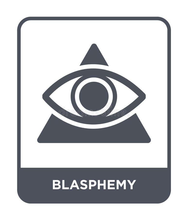 Blasphemy Icon in Trendy Design Style. Blasphemy Icon Isolated on White ...