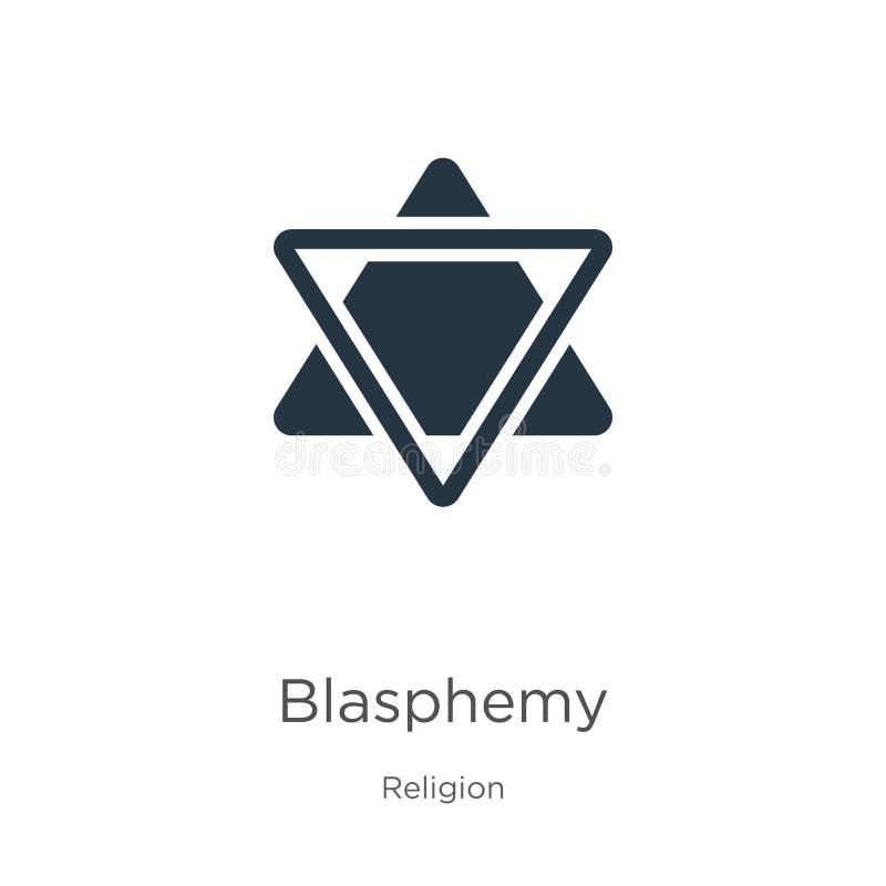 Blasphemy Icon in Trendy Design Style. Blasphemy Icon Isolated on White ...