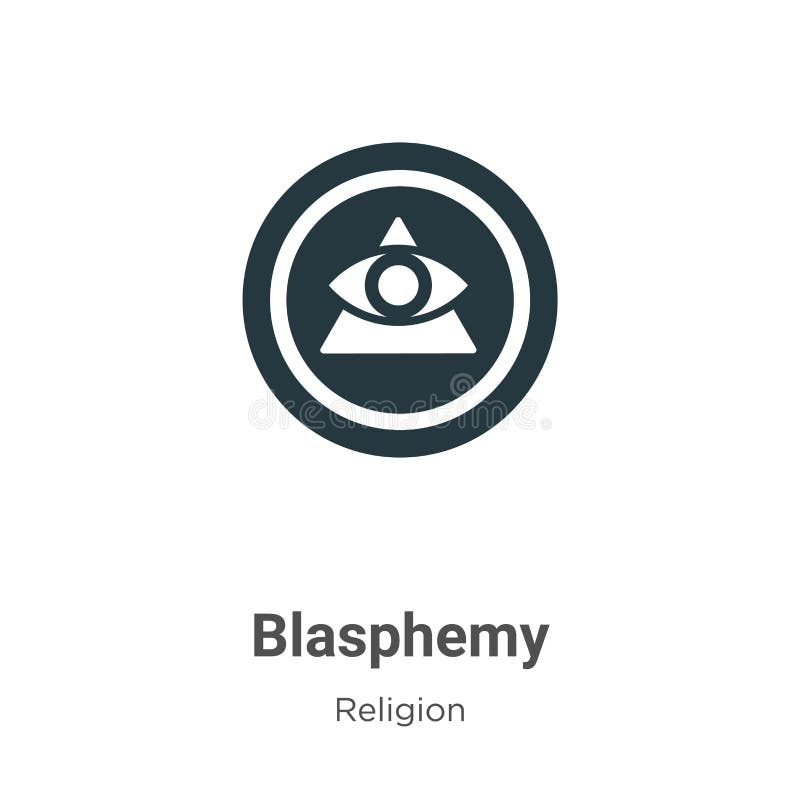 Blasphemy Vector Icon on White Background. Flat Vector Blasphemy Icon ...