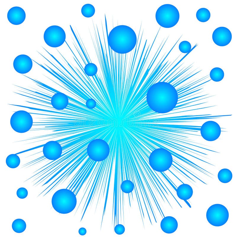 Blue blast stock illustration. Illustration of glow, thunder - 1006669