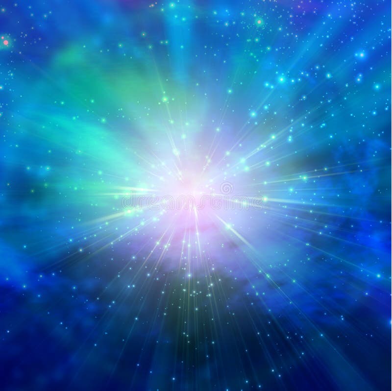 Abstract Blue Blast Of Stars Stock Vector - Illustration of striped ...