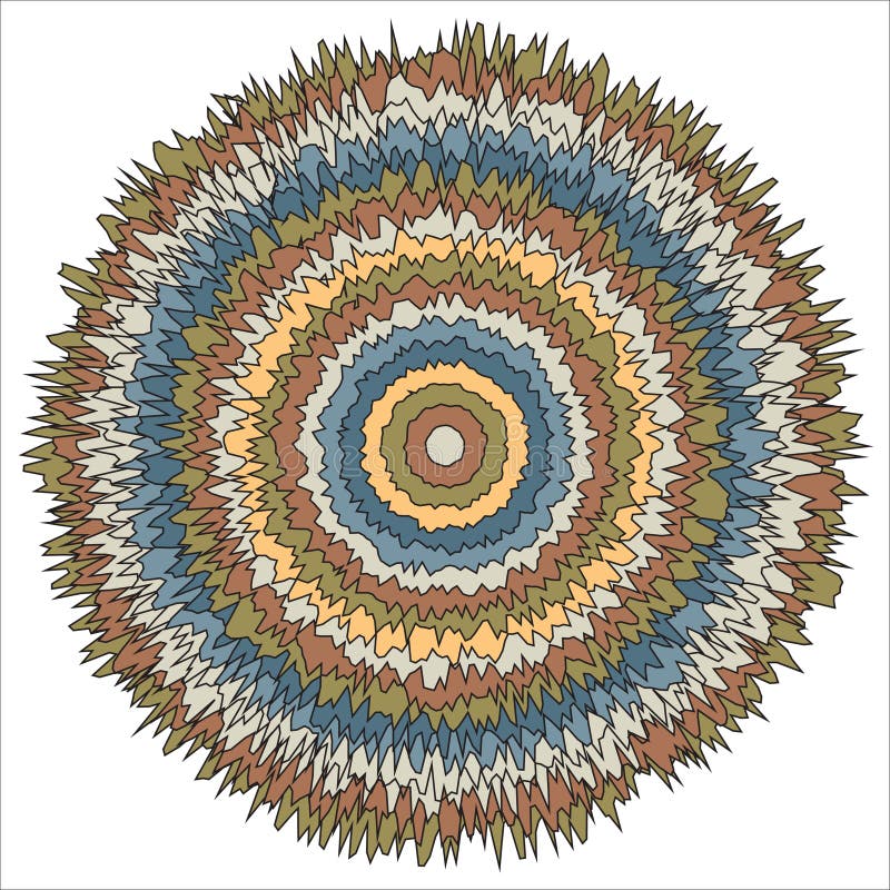 Circle Concentric Rings Patterns. Design Elements Set Stock Vector ...