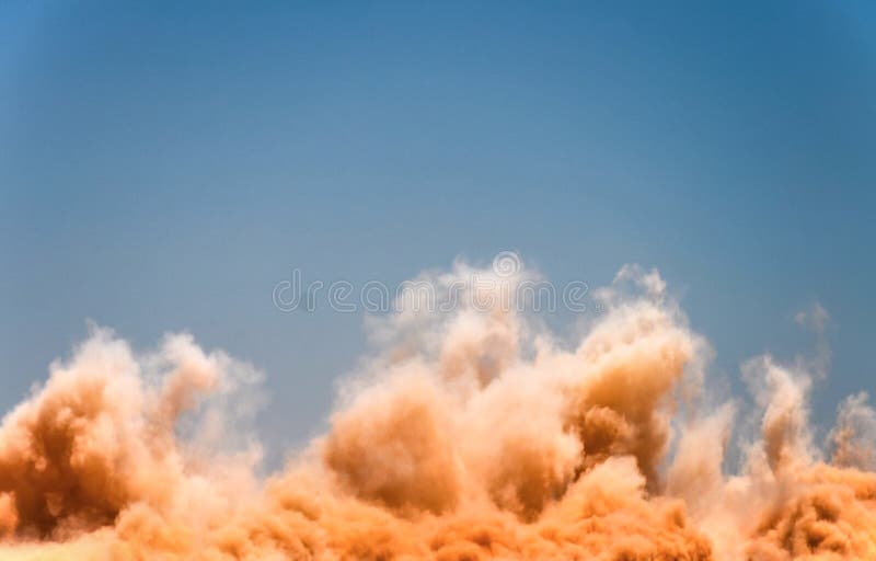 Flying Rock Particles Due To Pressure of Dynamite Stock Photo - Image ...