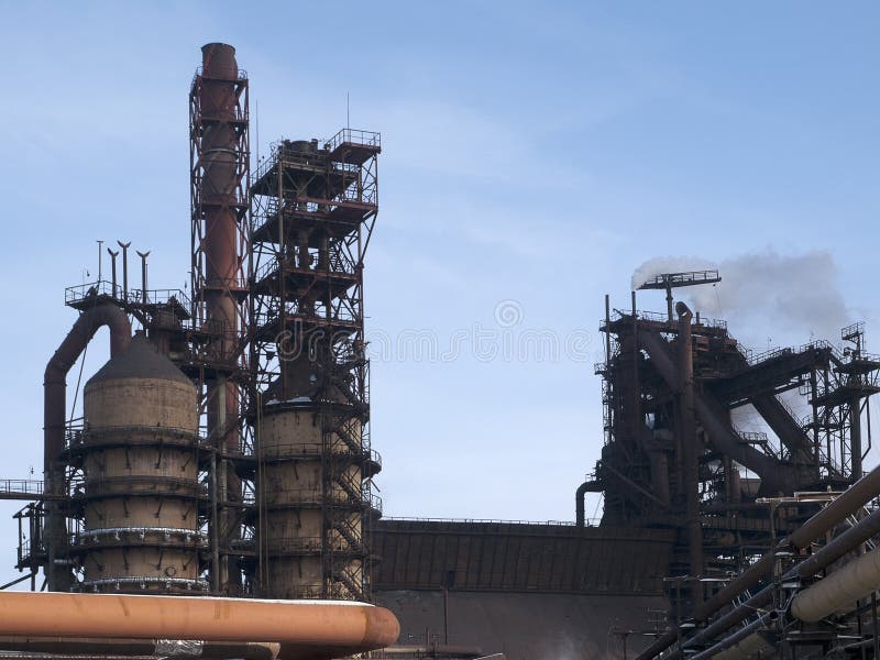 Blast furnace stock image. Image of fire, pouring, melting - 43685623