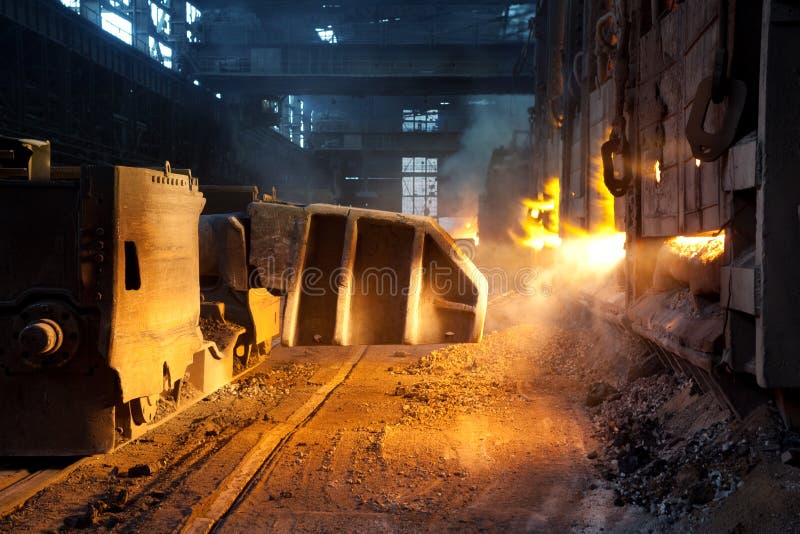Blast furnace in factory stock image. Image of industry - 14265629