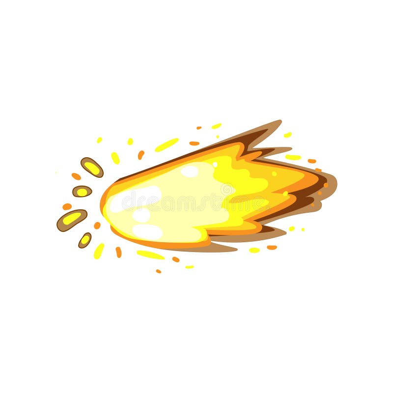 Blast Gun Flash Cartoon Vector Illustration Stock Vector - Illustration ...