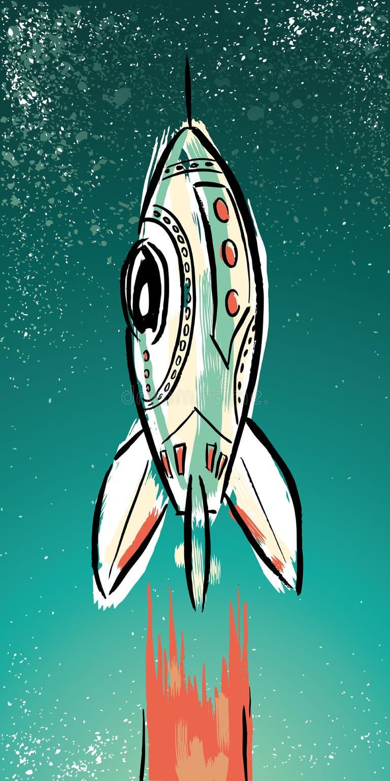 Cartoon Rocket Blast Off Stock Illustrations – 1,152 Cartoon Rocket ...