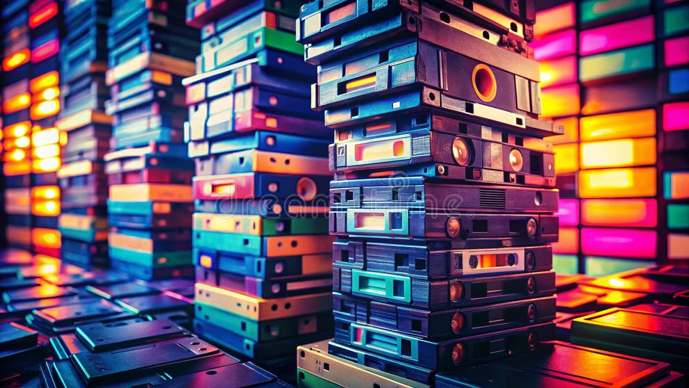 A Blast from the Past NostalgiaInducing Stack of 80s and 90s VHS Tapes ...