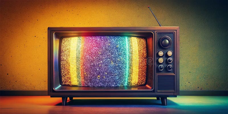 A Blast from the Past Nostalgic Retro Television Static Vintage ...
