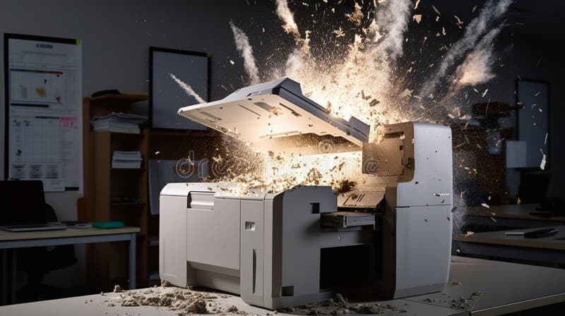 Blast the Printer with a Paper Document File. Printed Page. Problems ...