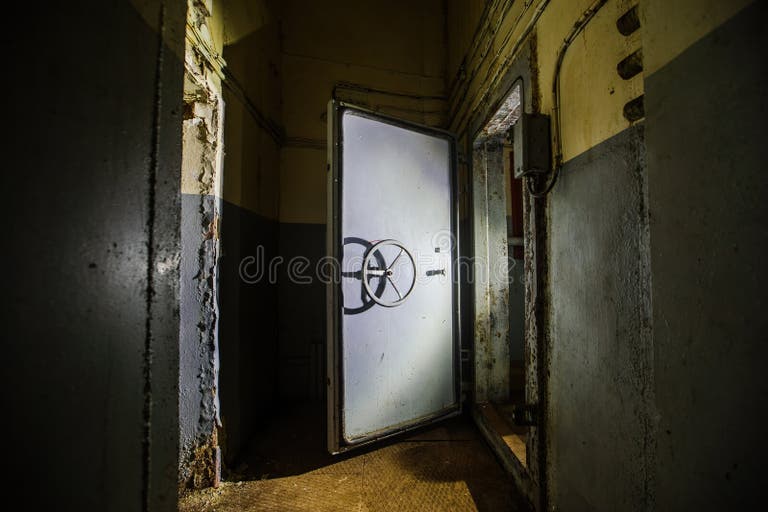 Blast Proof Armored Doors in the Military Bunker Stock Photo - Image of ...
