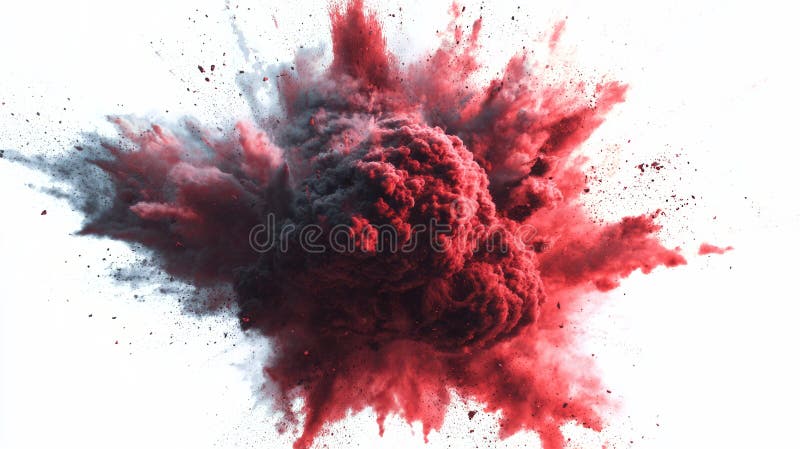 Blast on Transparent Background Minimal on White Stock Photo - Image of ...