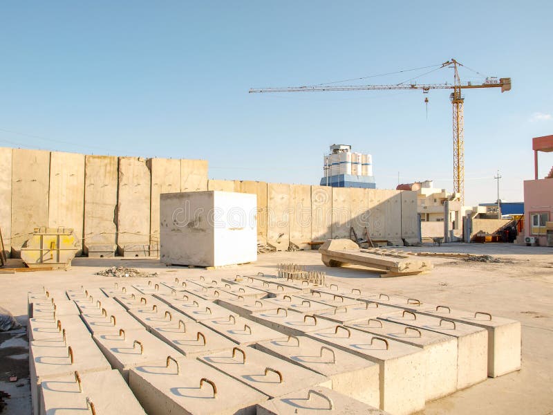 Blast Wall Top Stock in Market Stock Photo - Image of erbil, bike ...
