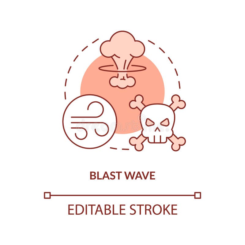 Blast Wave Orange Concept Icon Stock Vector - Illustration of concept ...