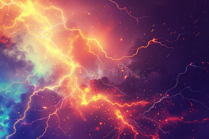 Blast Zap Lightning Bolt Explosion Excitement Abstract Background ...