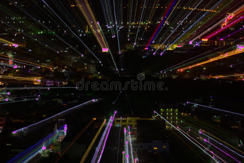 Blast Zoom Effect , Light Lines with Long Exposure Stock Photo - Image ...
