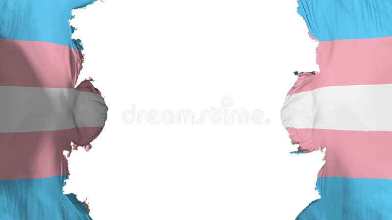 Transgender Pride Flag Perforated, Bullet Holes Stock Illustration ...