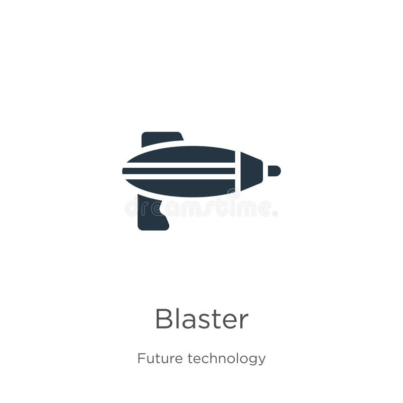 Blaster Icon Vector. Trendy Flat Blaster Icon from Future Technology ...
