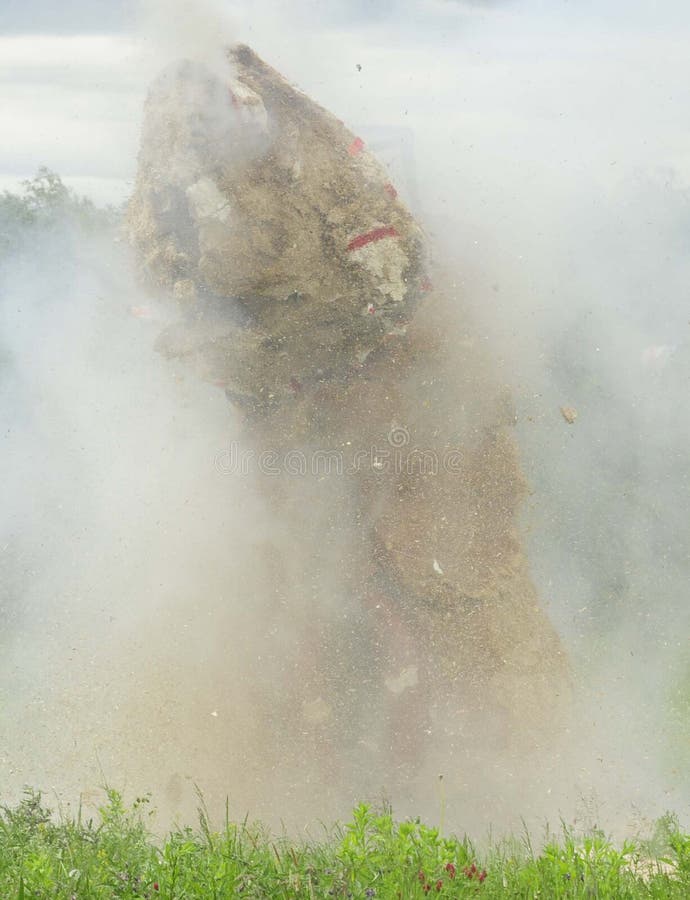 Blasting Operations and Explosion in Mining Stock Image - Image of ...