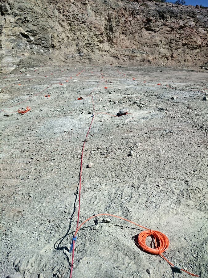 Quarry blasting stock image. Image of blasting, dust - 67719863