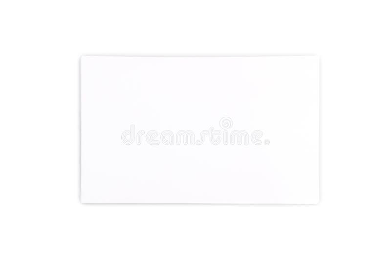 Gefaltetes Blatt auf Weiß stockfoto. Bild von korrespondenz - 42203346