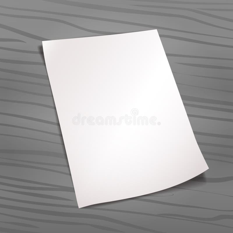 Blatt Papier vektor abbildung. Illustration von ansage - 4168898