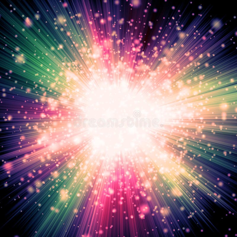 Blau-Explosion Mit Scheinen Stock Abbildung - Illustration von schön ...