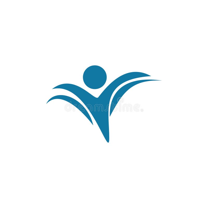 Blaue Farbe Logo-Design vektor abbildung. Illustration von hinzufügen ...