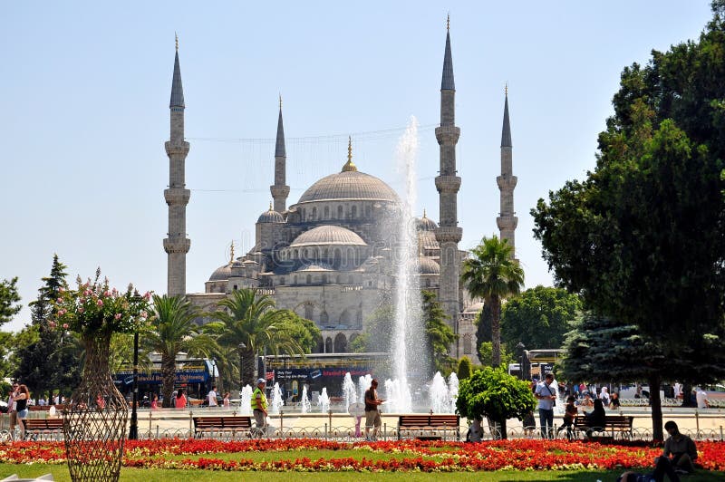 Blaue Moschee, Istanbul redaktionelles stockbild. Bild von blau - 62923569