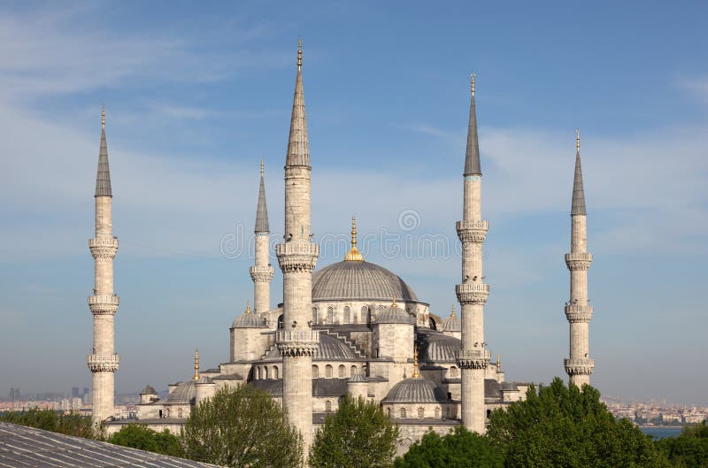 Blaue Moschee in Istanbul, Die Türkei Stockbild - Bild von istanbul ...