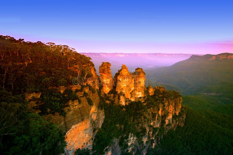 Blue Mountain, NSW, Australien Stockfoto - Bild von senke, ferien: 3292002