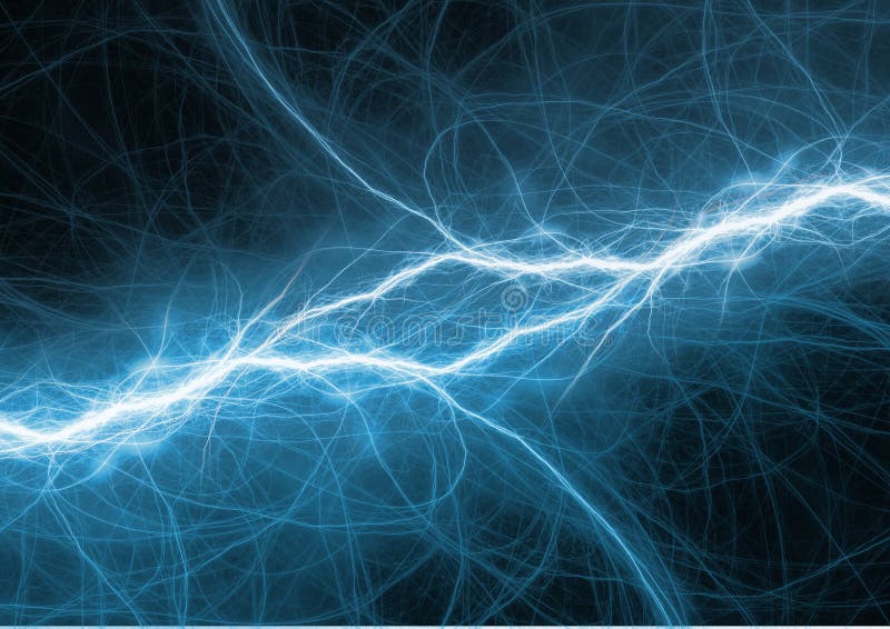 Blauer Elektrischer Hintergrund, Stock Abbildung - Illustration von ...