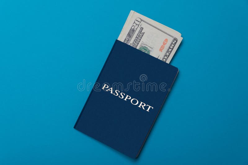 Blauer Pass, Der Auf Dem Hintergrund Liegt Stockbild - Bild von ...