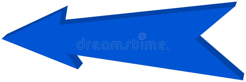 Blauer Pfeil Gezeigt - Illustration 3D Stock Abbildung - Illustration ...