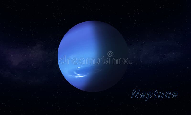 Blauer Riese Neptun stock abbildung. Illustration von kosmos - 69338135