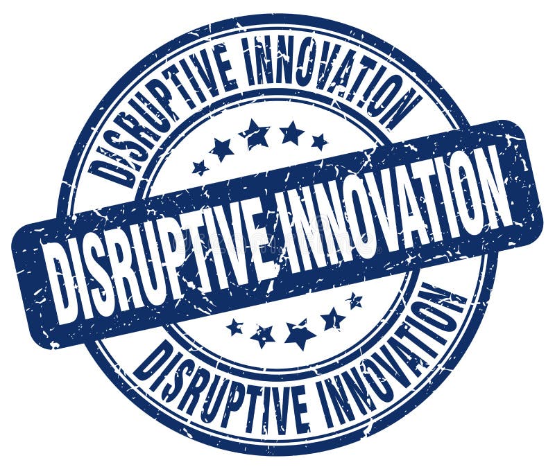 Blauer Stempel Für Disruptive Innovation Vektor Abbildung ...