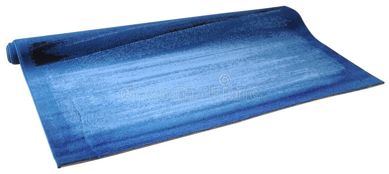 Blauer Teppich. Getrennt stockbild. Bild von schnitt - 12925455