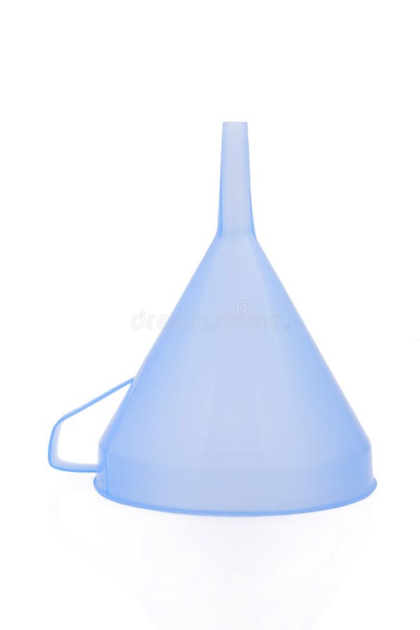 Blauer Trichter stockfoto. Bild von nachricht, hilfsmittel - 7107274