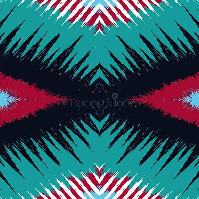 Blaues Batik Vector Nahtloses Muster Rotes Elegant Vektor Abbildung ... Blaues Batik Vector Nahtloses Muster Rotes Elegant Vektor Abbildung ...