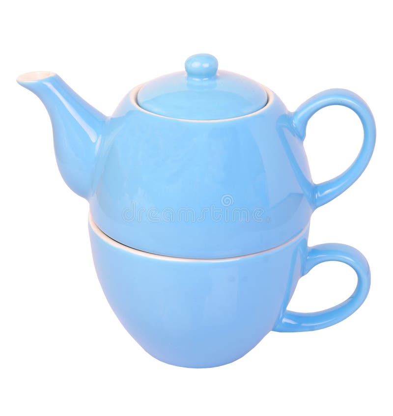 Blaues Tecup Und -potentiometer Stockbild - Bild von getränk ...