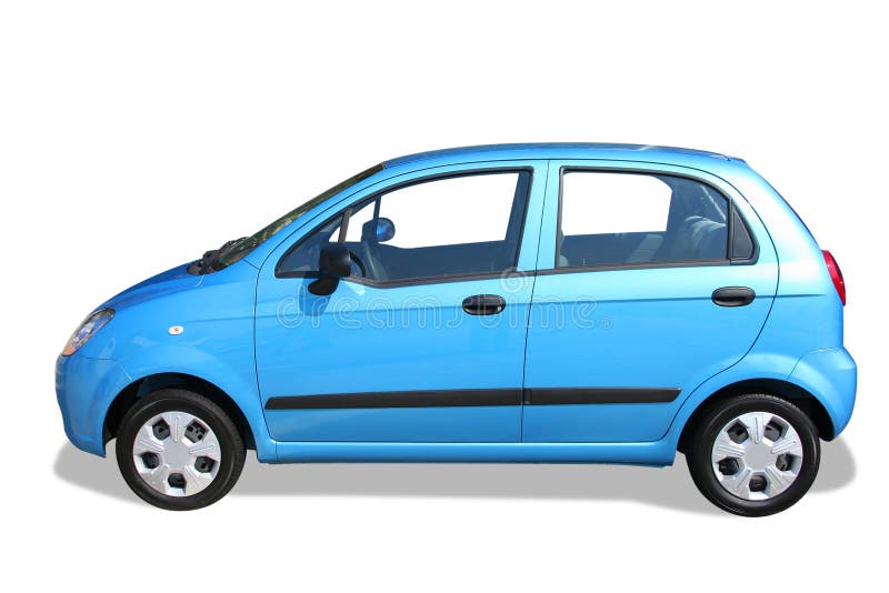 Blauwe auto stock foto. Afbeelding bestaande uit blauw - 6584708