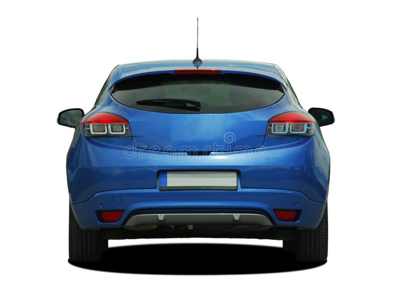 Blauw auto zijaanzicht stock foto. Image of aandrijving - 35529060