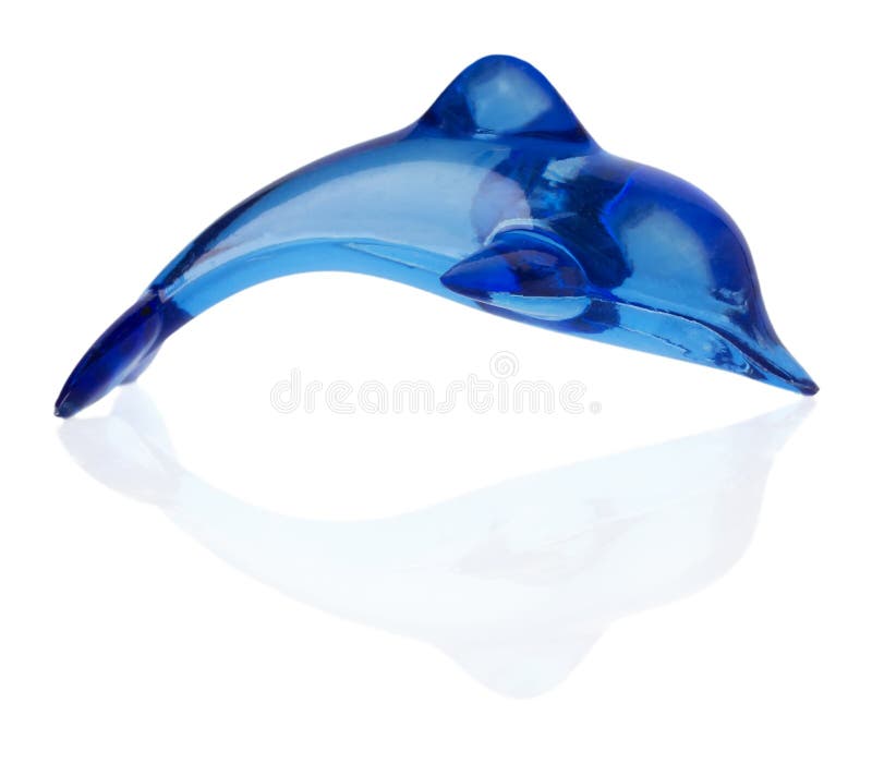 Blauwe Dolfijn Op Witte Achtergrond Stock Foto - Image of golf, wild ...