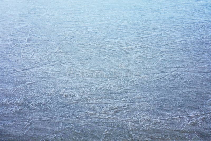 Blauwe Oppervlakte Van Ijs Op De Ijsbaan Stock Afbeelding - Image of ...
