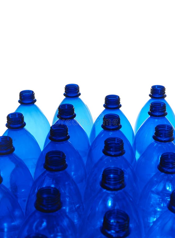 Plastic Fles. Lege Plastic Flessen Stock Afbeelding - Image of middelen ...